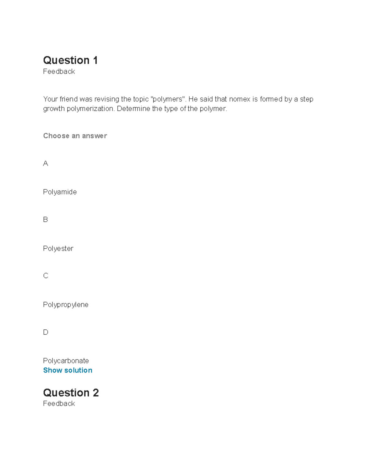 Organic chem 16 - Practice quiz test questions on important topic and ...