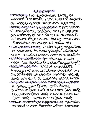 Conley chap 3 - Notes from SOC 001 required reading chapter 3. Prof ...