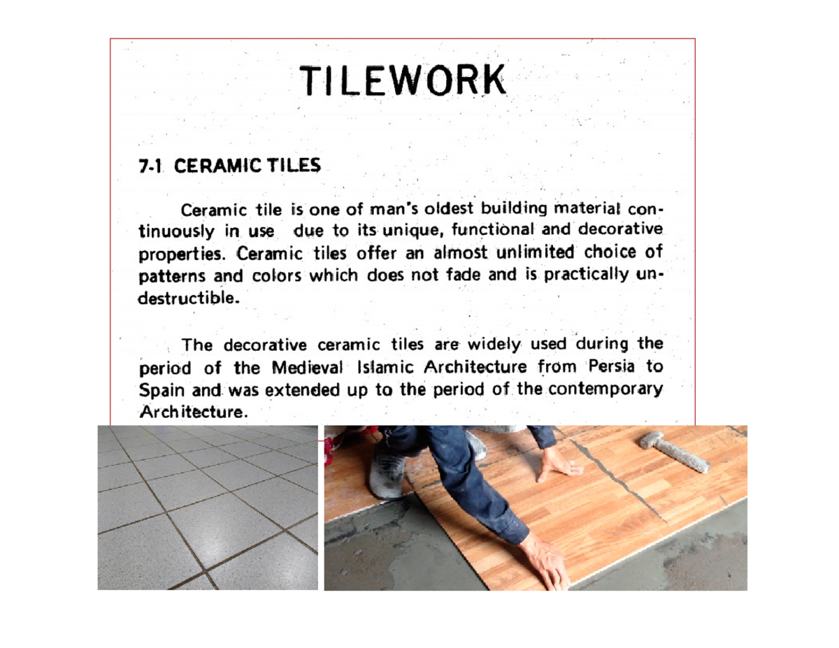 Tilework 14 - Mathematics - Studocu
