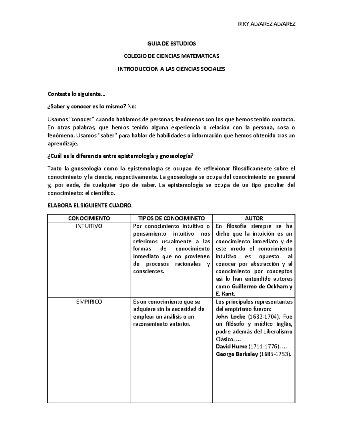 GUIA DE Estudios - GUIA DE ESTUDIOS COLEGIO DE CIENCIAS MATEMATICAS ...