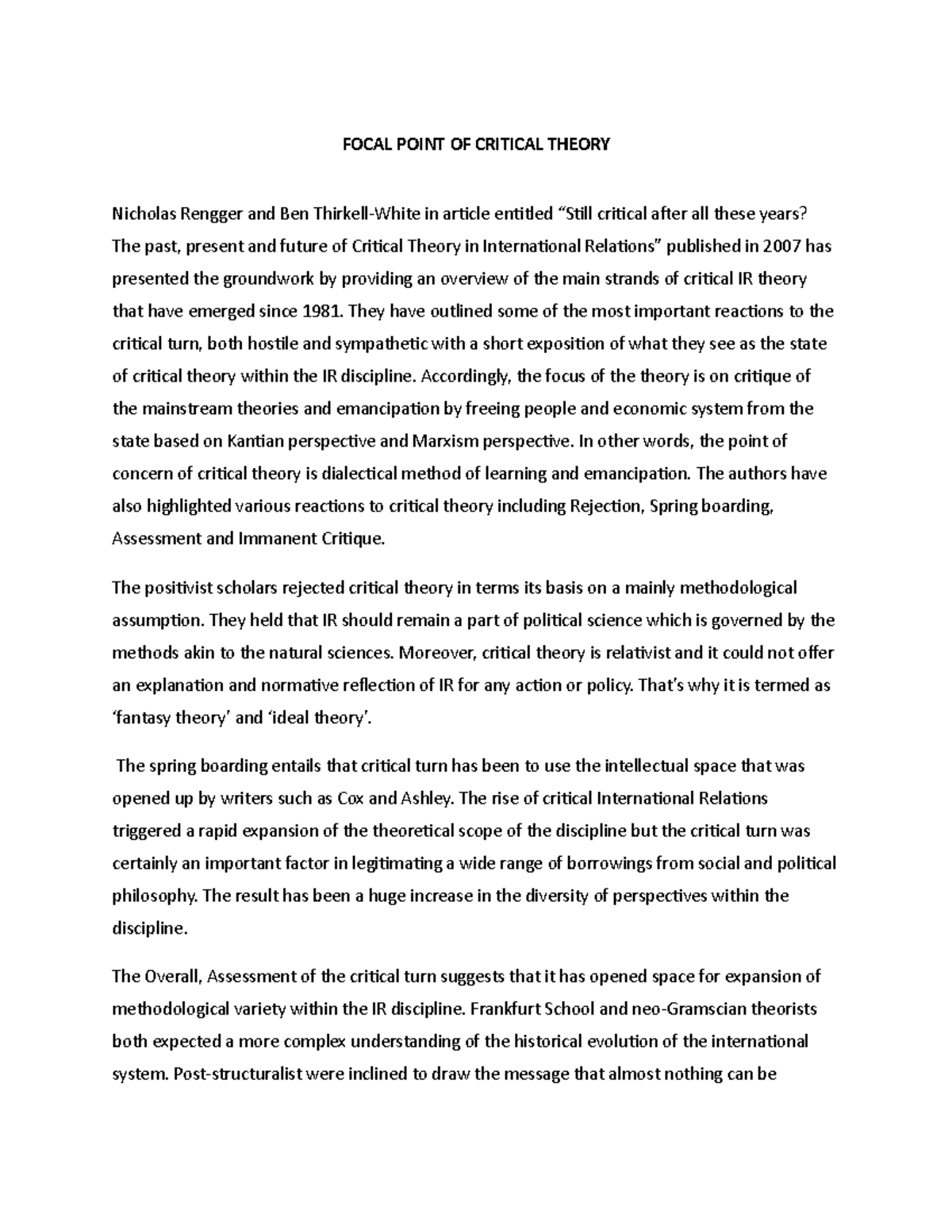 Task 6 Critical Views On Classical Theories And Their Critique task-6-critical-views-on-classical-theories-and-their-critique