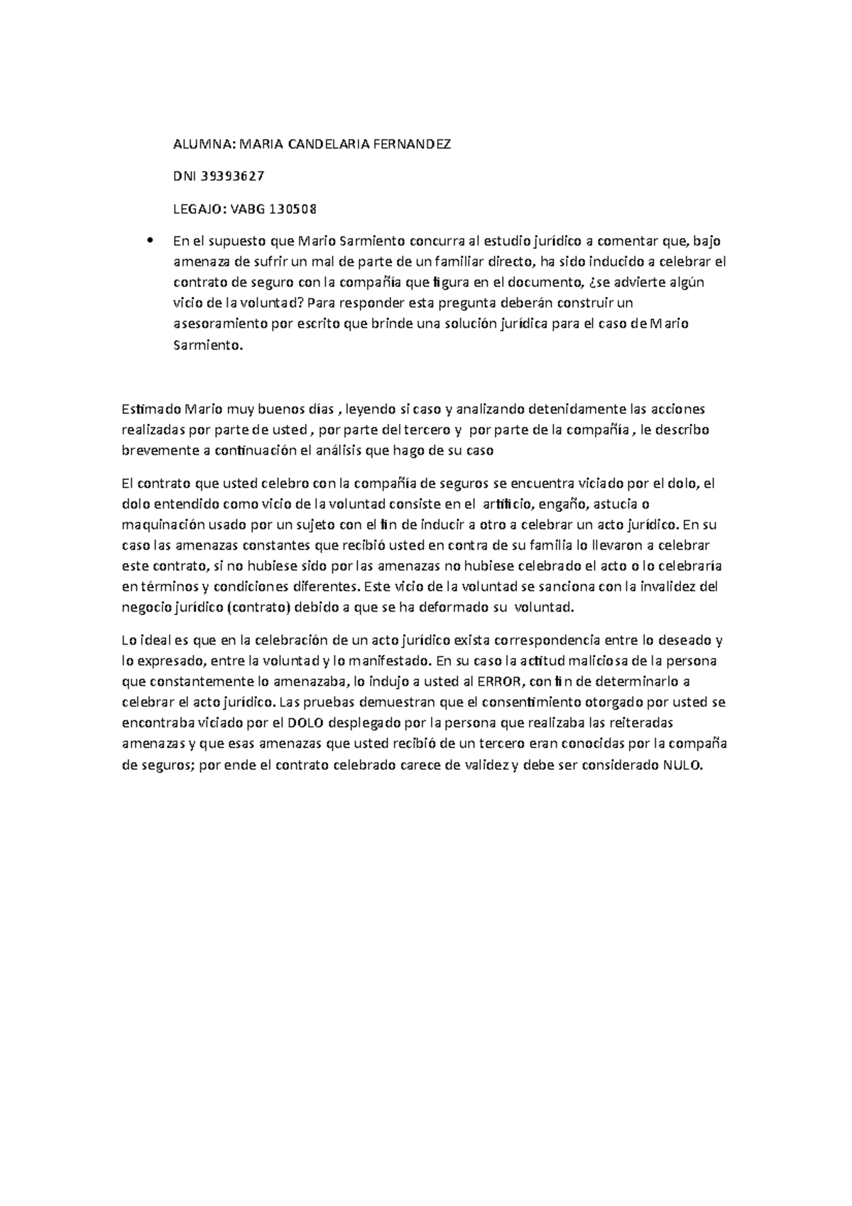 TP 3 DPI Cande - Tpv3 BASES DEL DERECHO PRIVADO - ALUMNA: MARIA CANDELARIA FERNANDEZ DNI ...