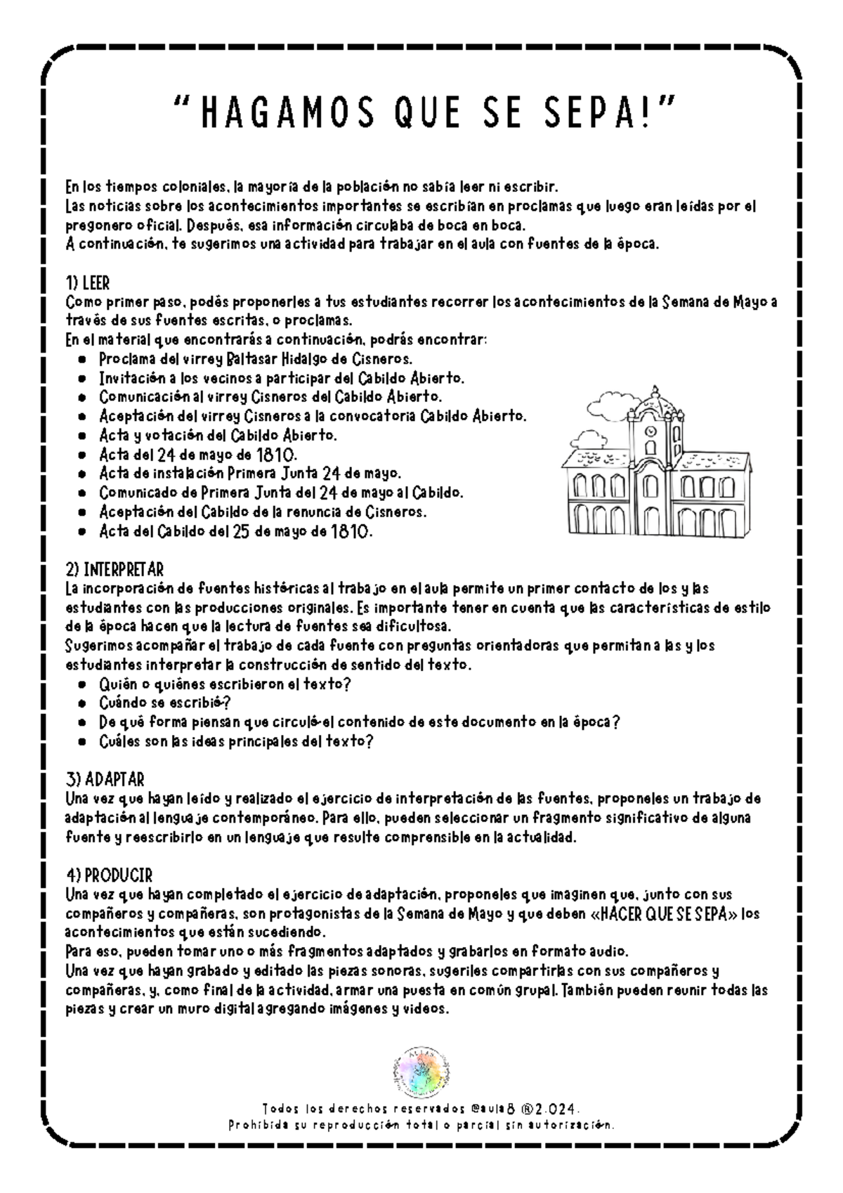 [ Hagamos QUE SE SEPA] POR AULA8 - “ H A G A M O S Q U E S E S E P A ...