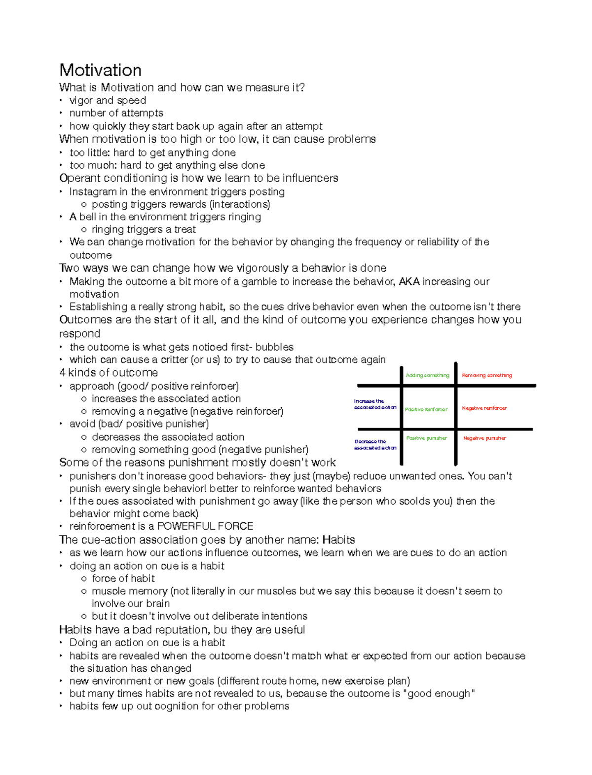 Lecture 21- Motivation - PSY 1001 - the U of M - Studocu