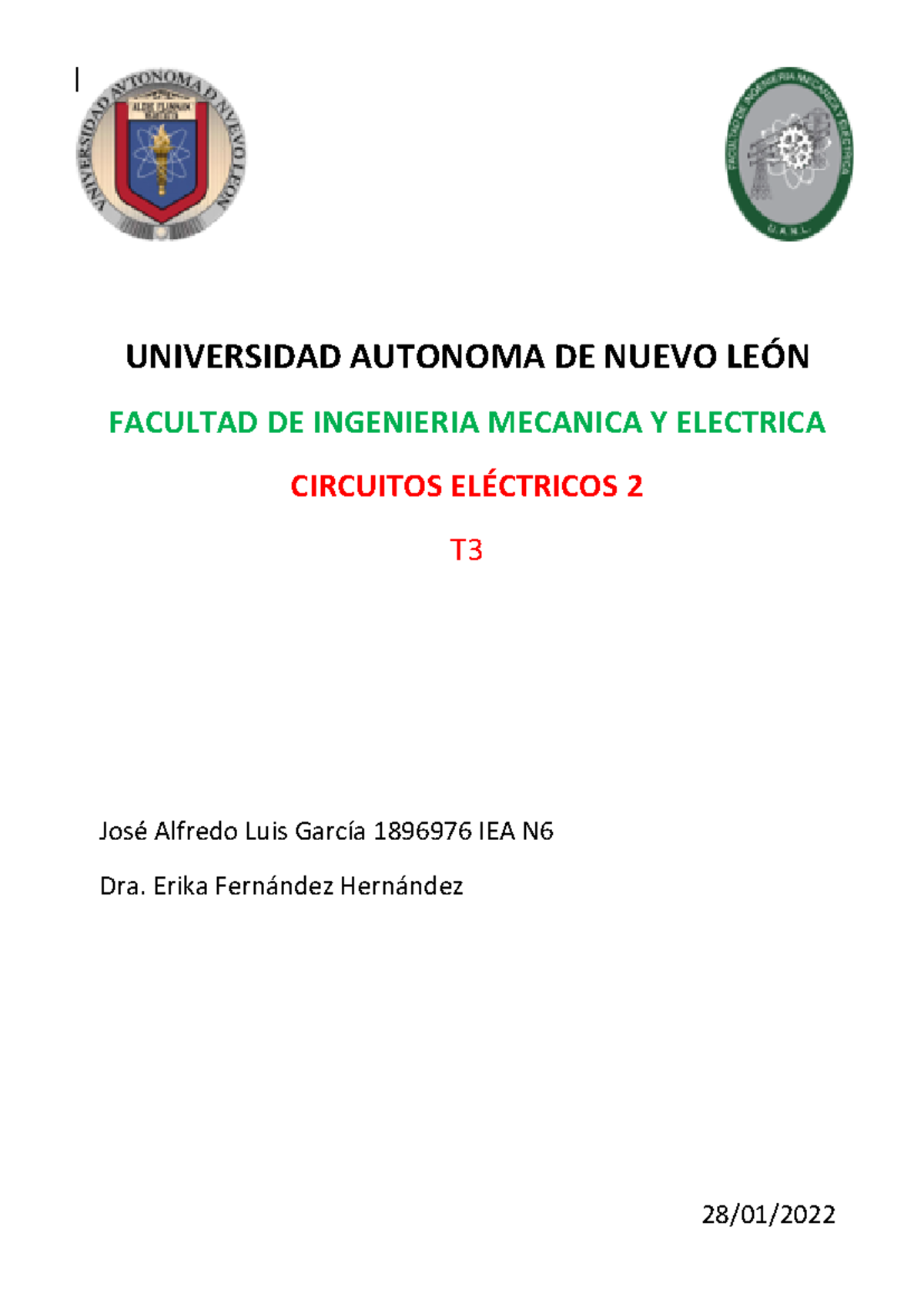 1896976 LUIS T3 - sdasdasdasd - Ingeniería Eléctrica - UNIVERSIDAD ...