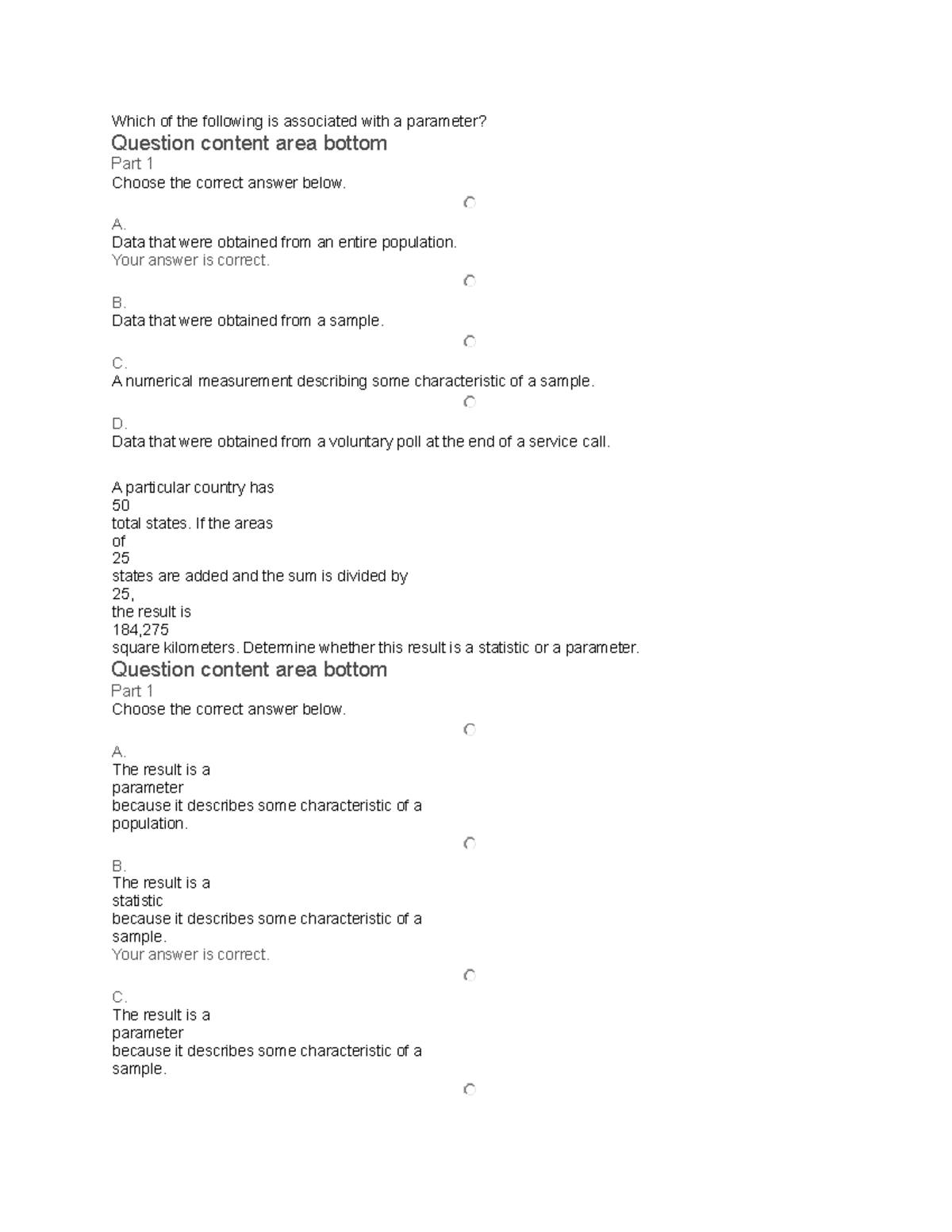 HW Section 2 - Teach by Prof. Weidong Chen - Which of the following is ...