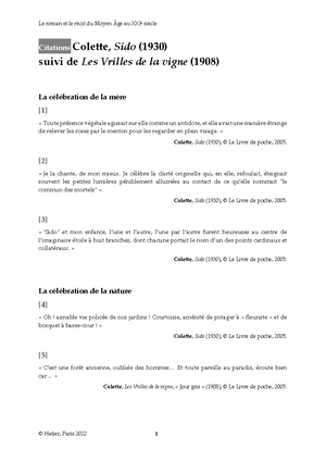 Commentaire Les Ronces Cécile coulon - Entraînement au commentaire ...