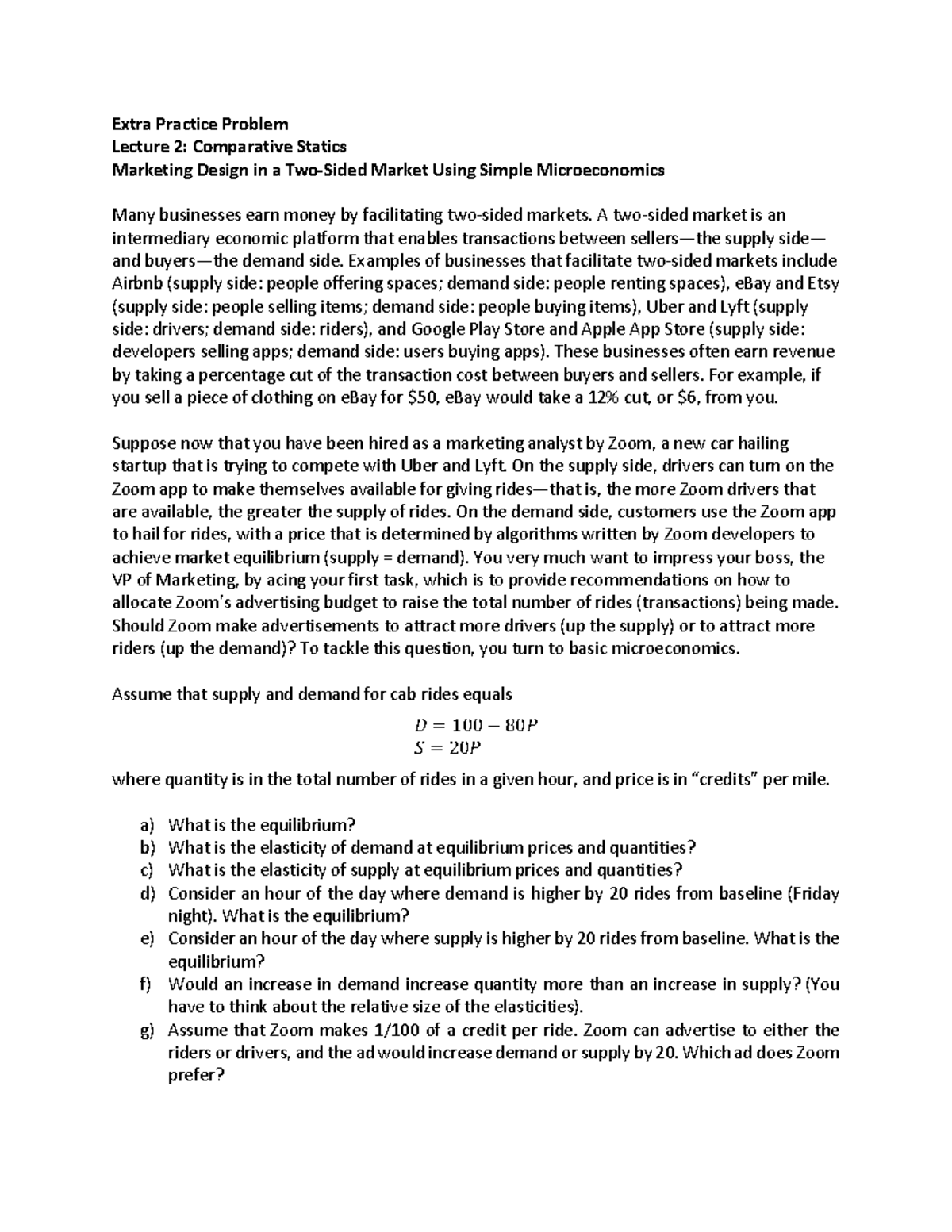 Lecture 02 Comparative Statics Warning Tt Undefined Function 32 Extra Practice Problem