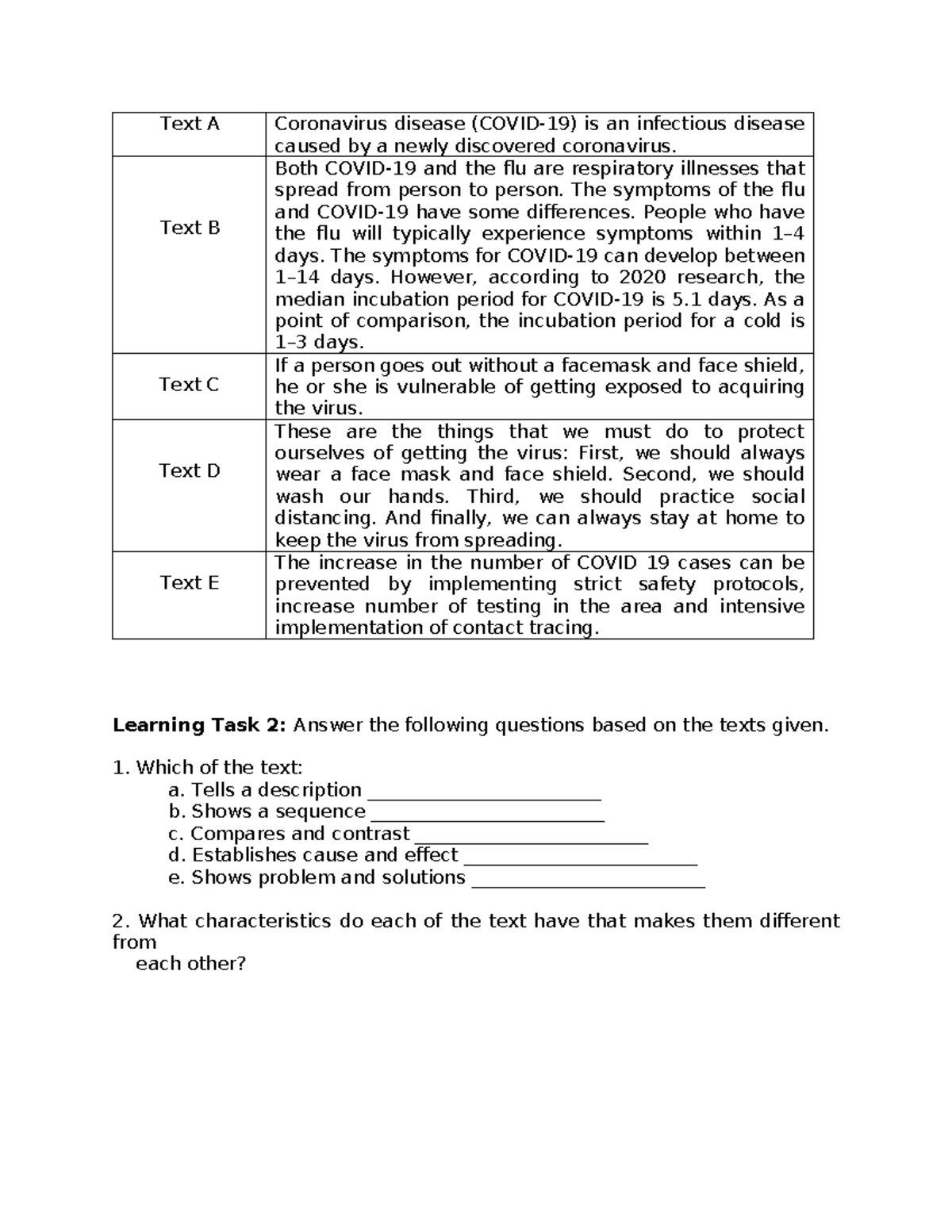 QUIZ - quiz - Text A Coronavirus disease (COVID-19) is an infectious ...