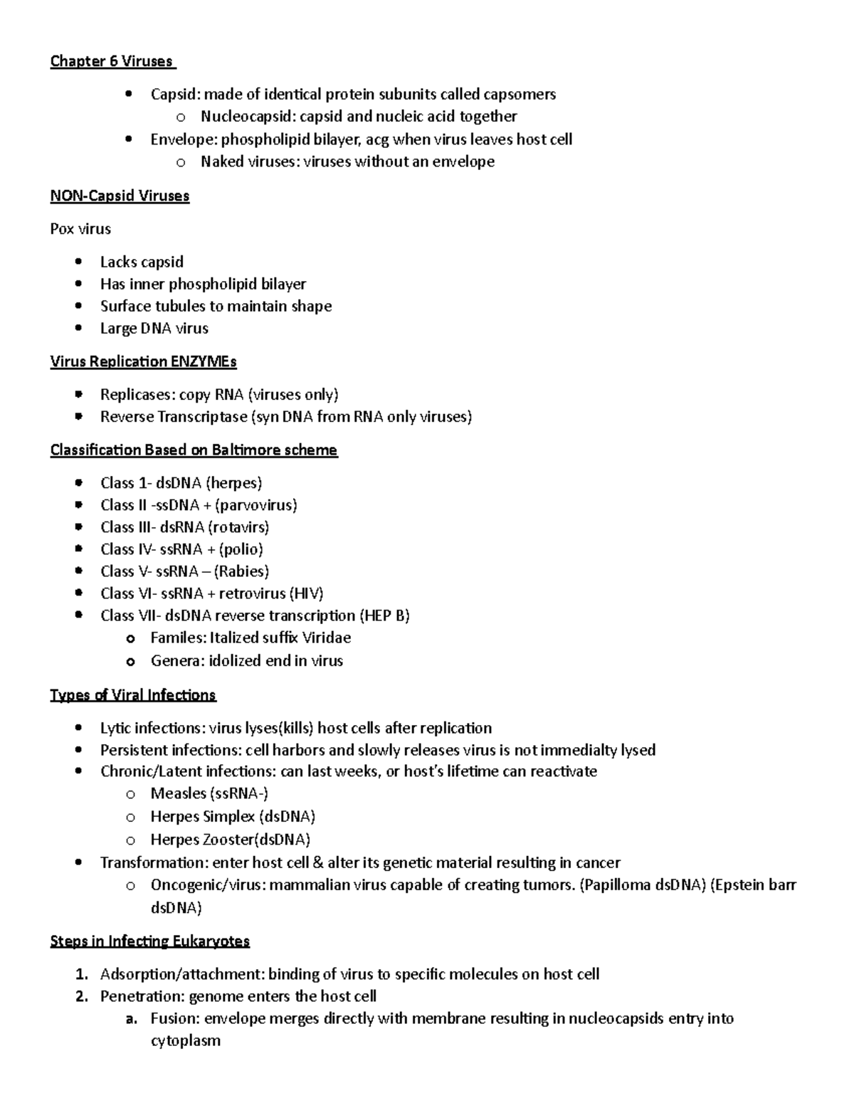 Unit 3 Summary - Medical Microbiology Lecture notes for Dr, Speck ...
