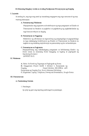 ( Group 1) THE Effectiveness OF Catch-UP Friday - EFFECTIVENESS OF CATCH-UP FRIDAY ON SPECIAL ...
