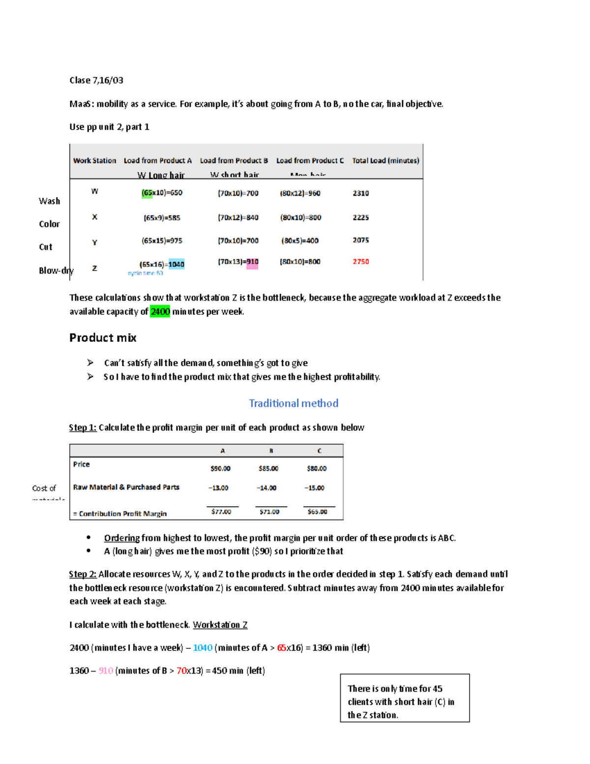 Apuntes importantes de las clases - Clase 7,16/ MaaS: mobility as a ...