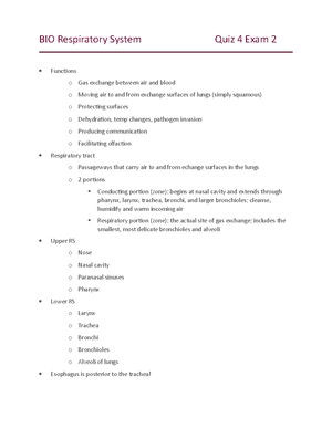 BIO-202 Exam 1 - lecture notes and study guide - Lecture Notes ...