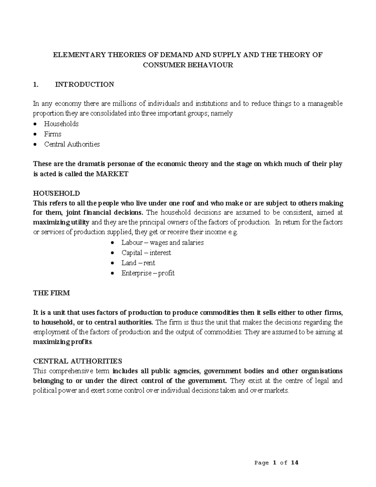 WEEK 2 - demand(L2) - micro - ELEMENTARY THEORIES OF DEMAND AND SUPPLY ...