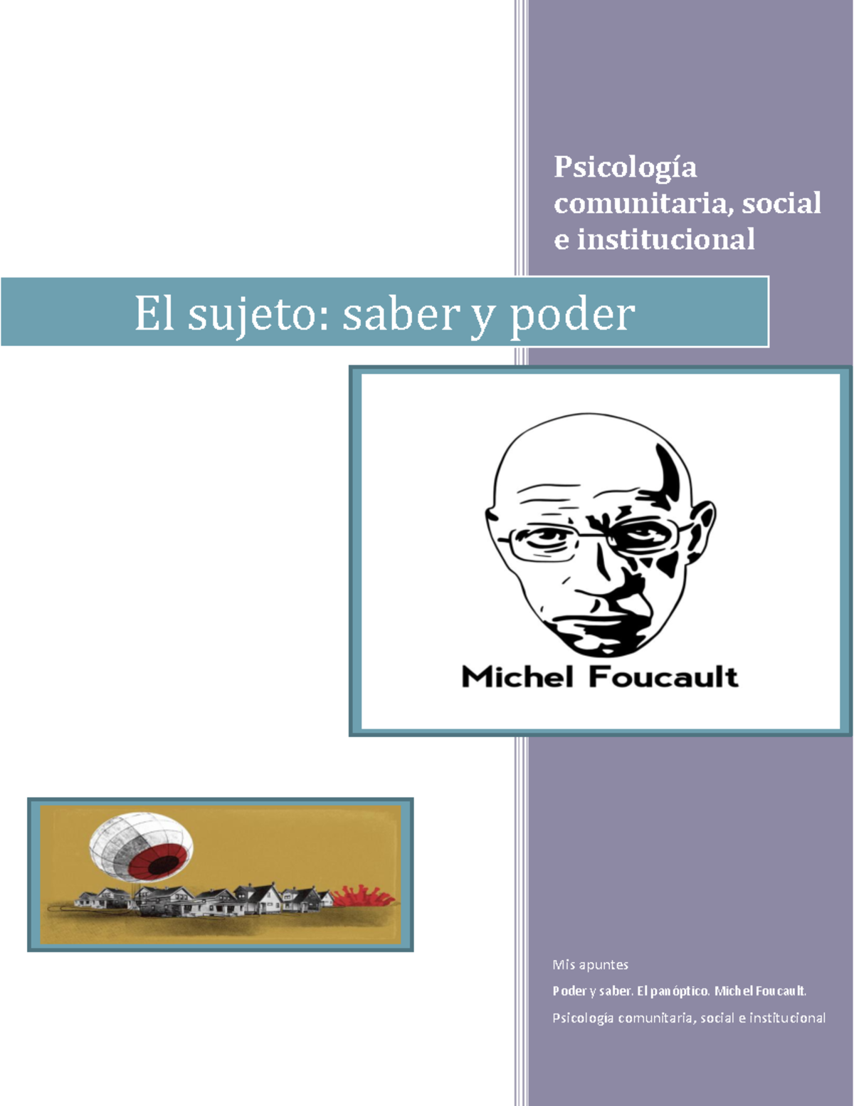 El sujeto - Saber y Poder - Resumen - Psicología comunitaria, social e ...
