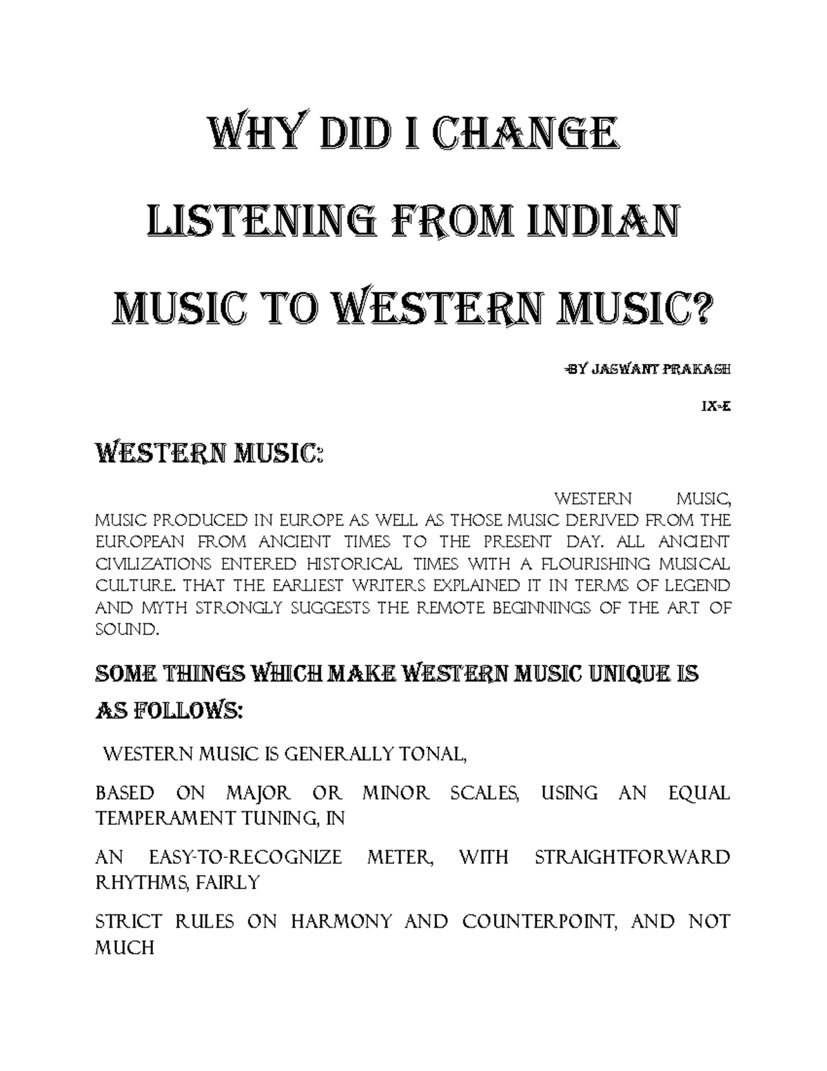 Article 2 - rfrg - Why did I change listening from Indian music to ...