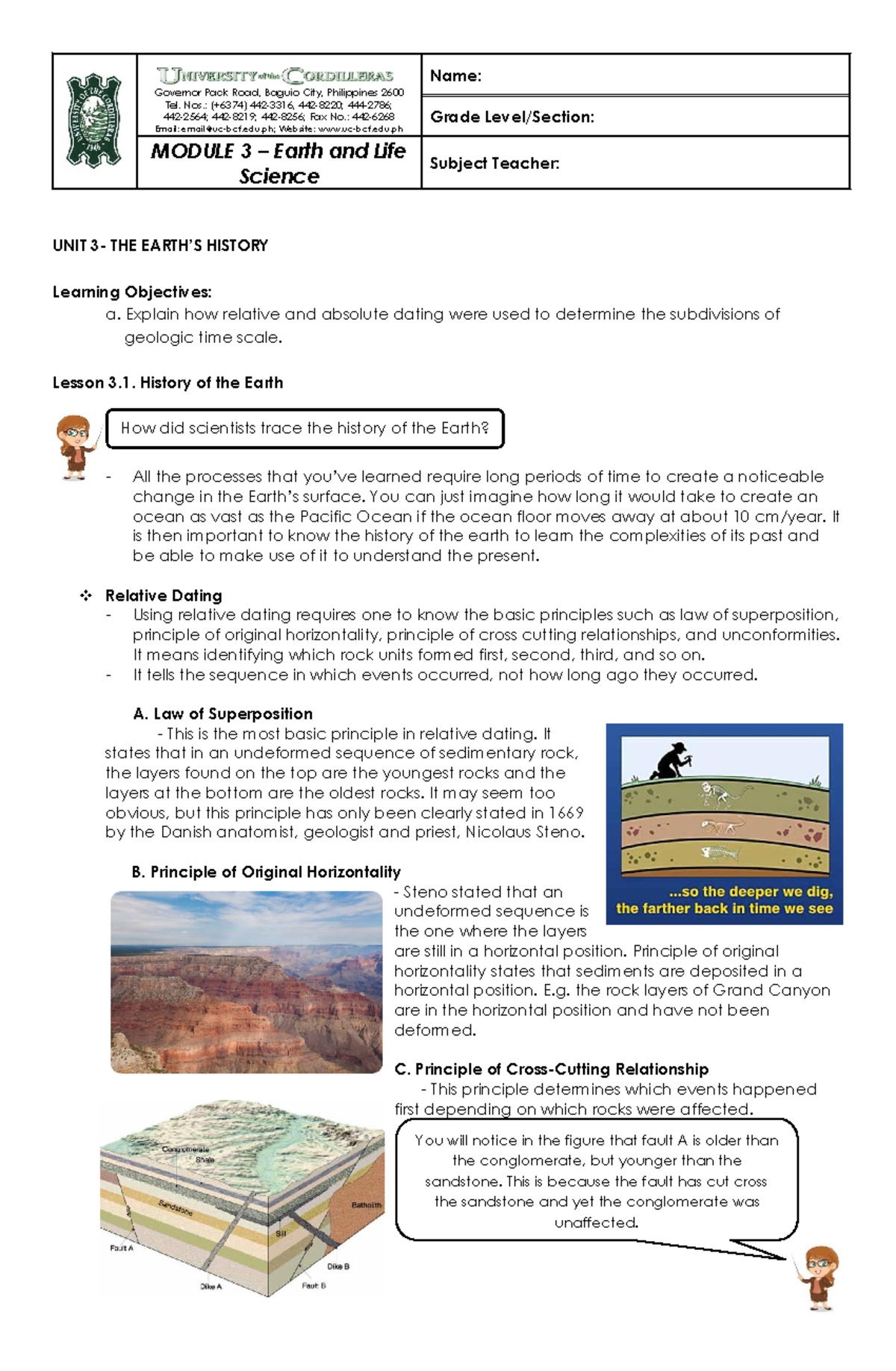 Earth and Life Science Module 3 - Governor Pack Road, Baguio City ...