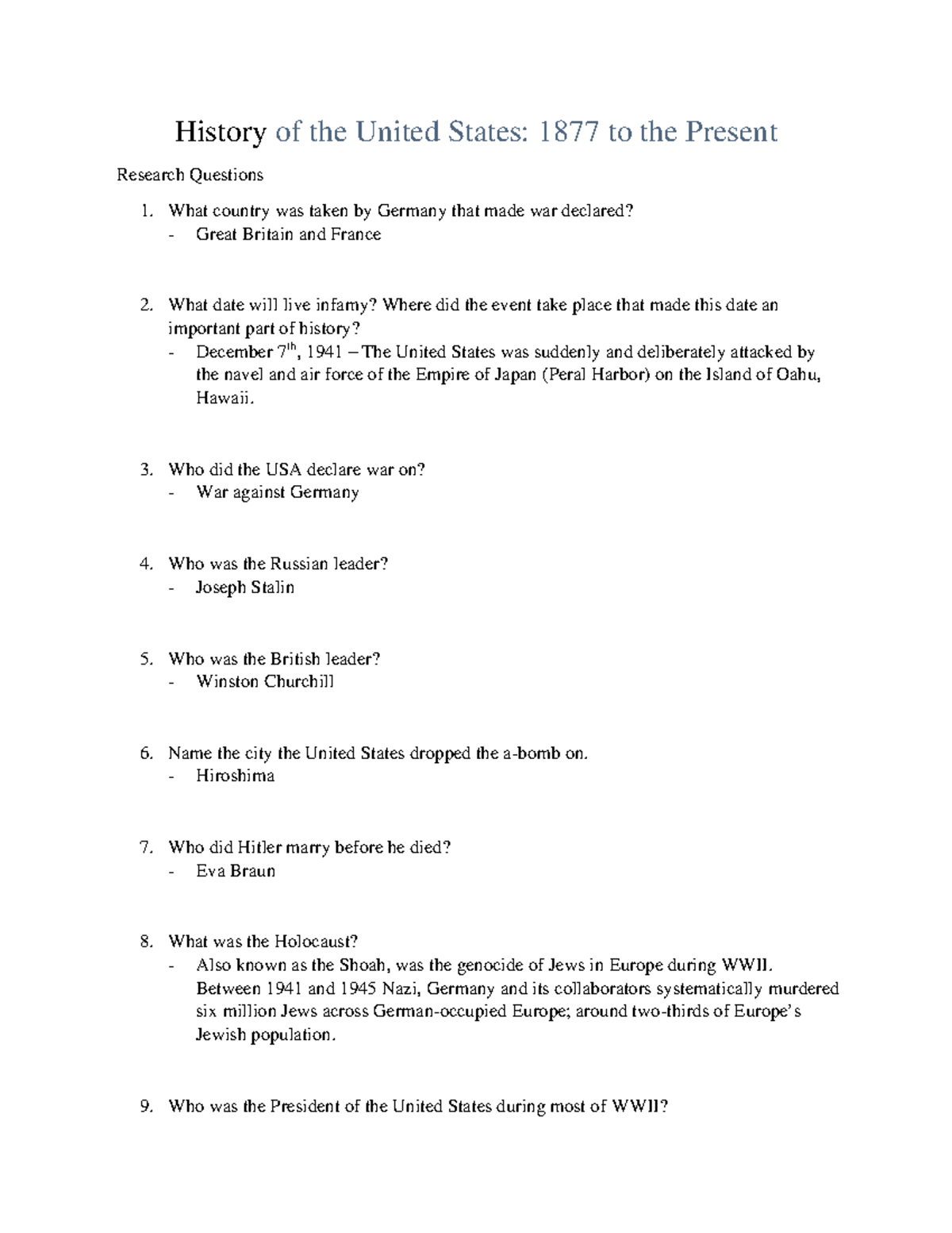 History of the USA 3 - History of the United States: 1877 to the ...