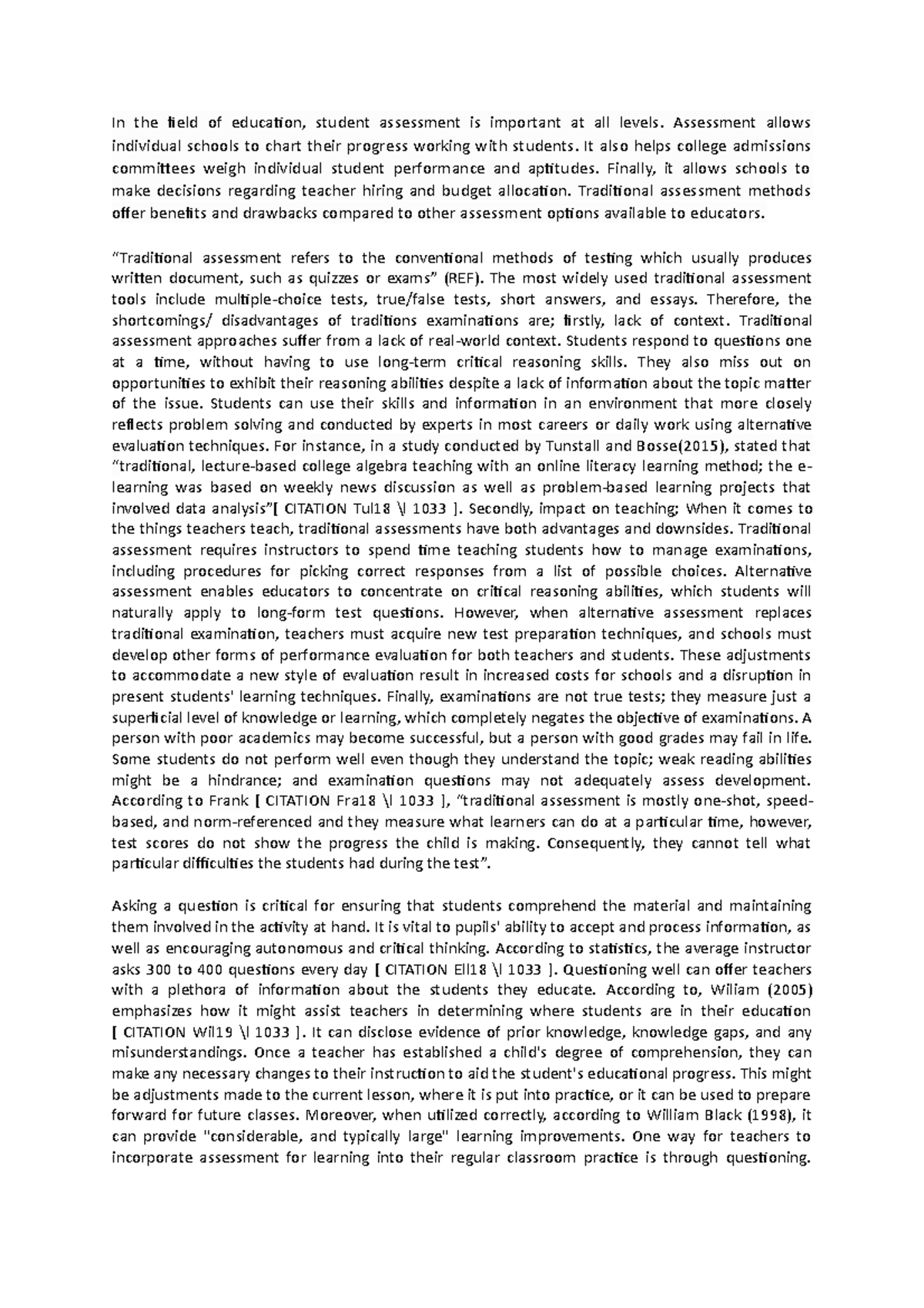 Af201 assignment discussion forum part - In the field of education ...