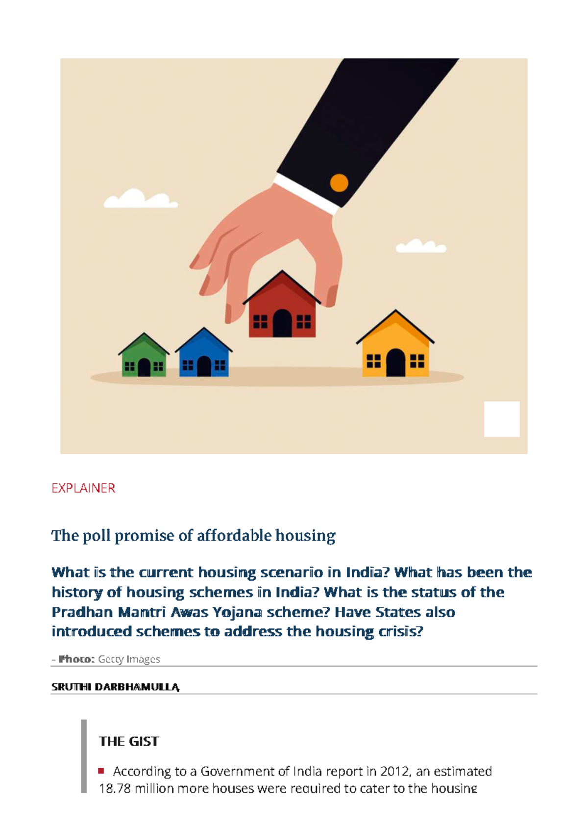 Affordable housing - Current - EXPLAINER The poll promise of a!ordable ...