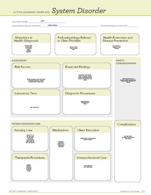 COPD - ati - ACTIVE LEARNING TEMPLATES THERAPEUTIC PROCEDURE A System ...