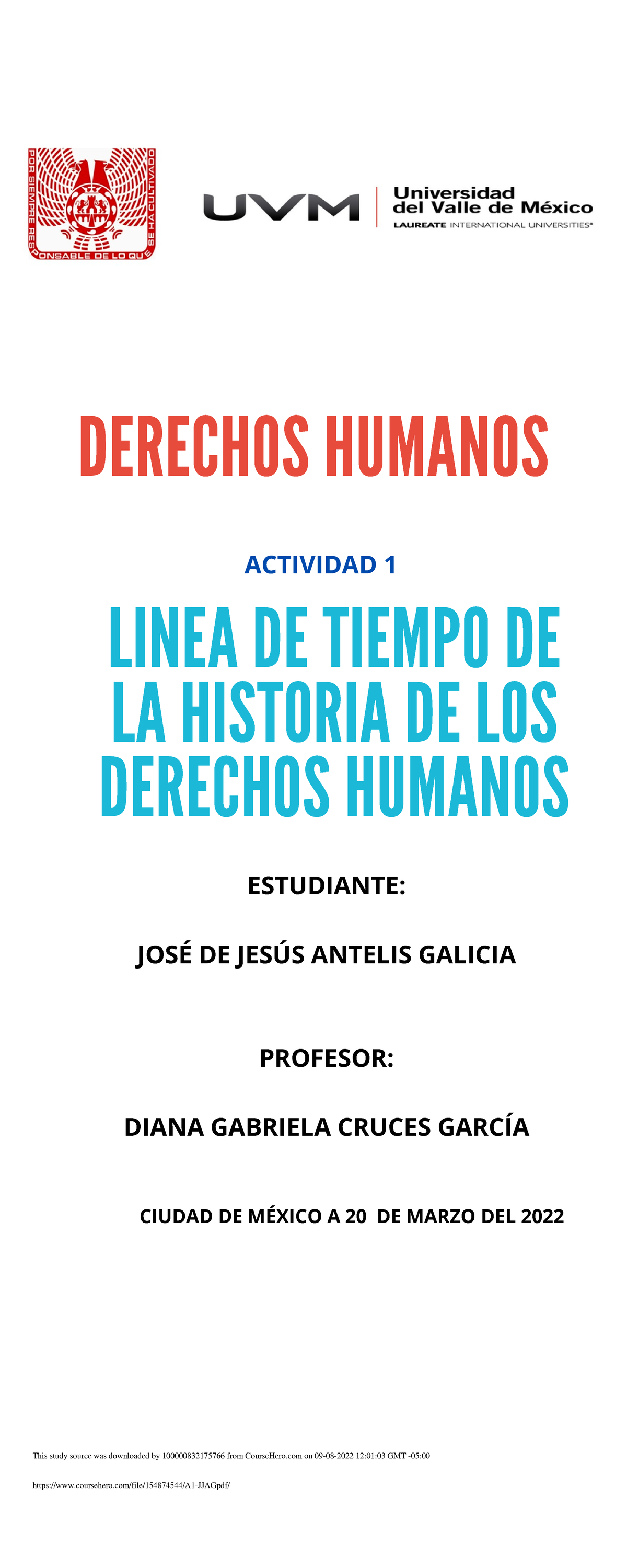A1 JJAG.pdf - oiuytrew - LINEA DE TIEMPO DE LA HISTORIA DE LOS DERECHOS ...