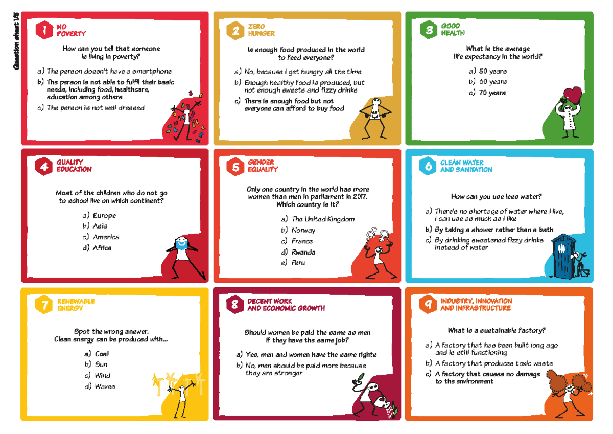 SDG- Questions - How can you tell that someone is living in poverty? a ...