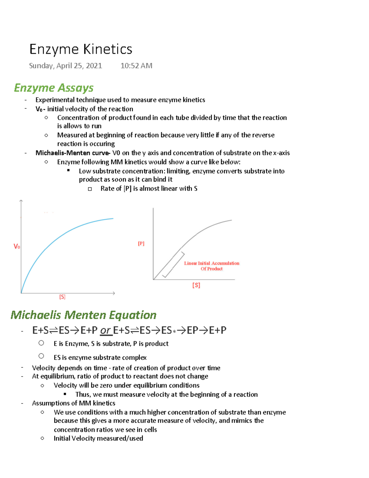 Biochem Enzymes - Lecture notes Week 5 lecture 1 - 153A - UCLA - Studocu