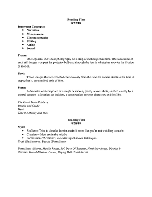 Reading FILM Study Guide - Reading Film Study Guide Citizen Kane ...
