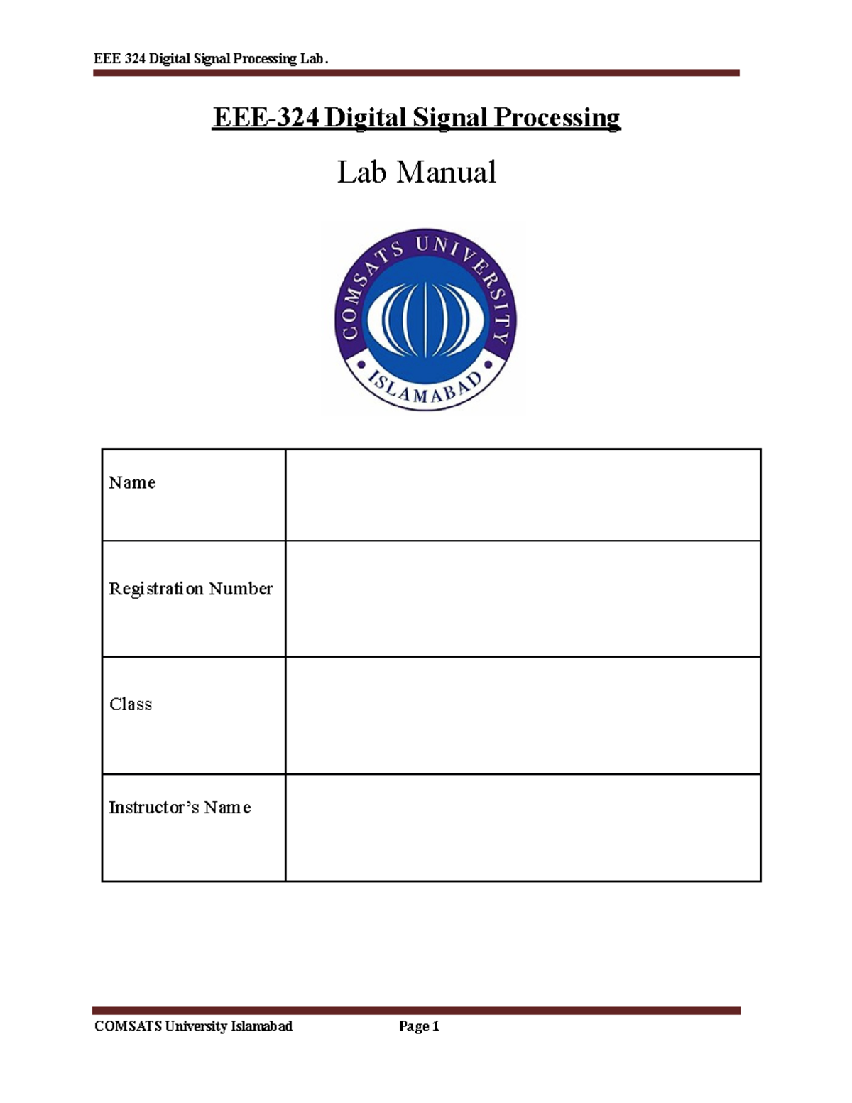 EEE324 Digital Signal Processing 12-10-2021v2 - EEE-324 Digital Signal Processing Lab Manual ...