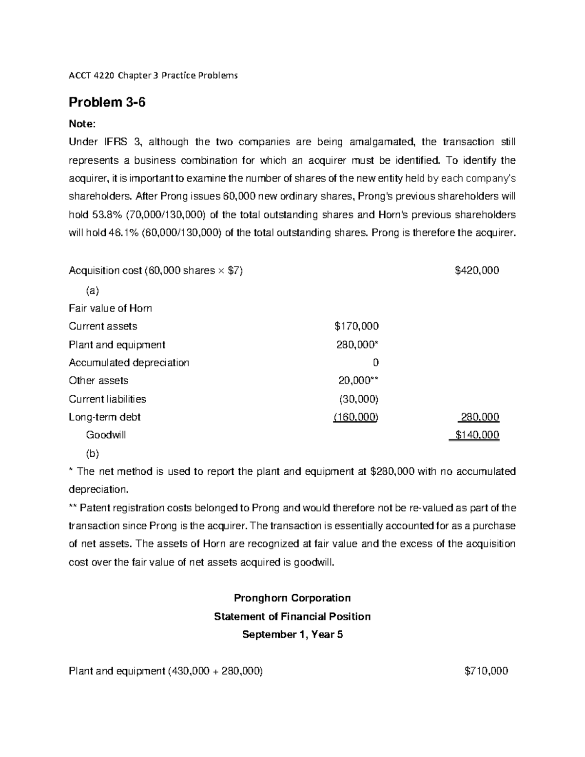 Chapter 3 practice - Modern Advanced Financial Accounting textbook ...