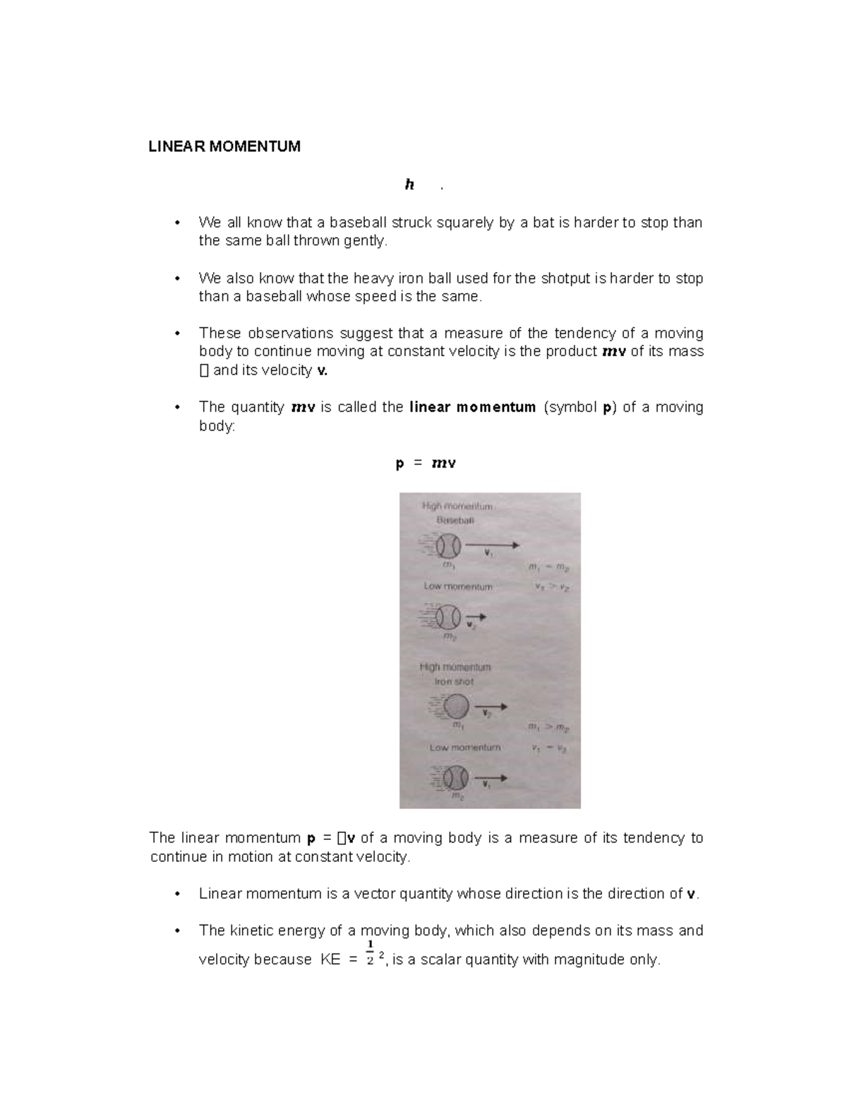 IM-10 Physics for Engineers - LINEAR MOMENTUM ℎℎℎℎℎℎℎℎℎℎℎℎℎℎℎ. We all ...