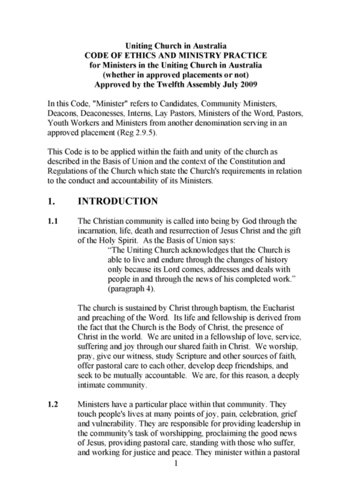 13 Code of Ethics and Ministry Practice - 2010 Updated and Corrected ...