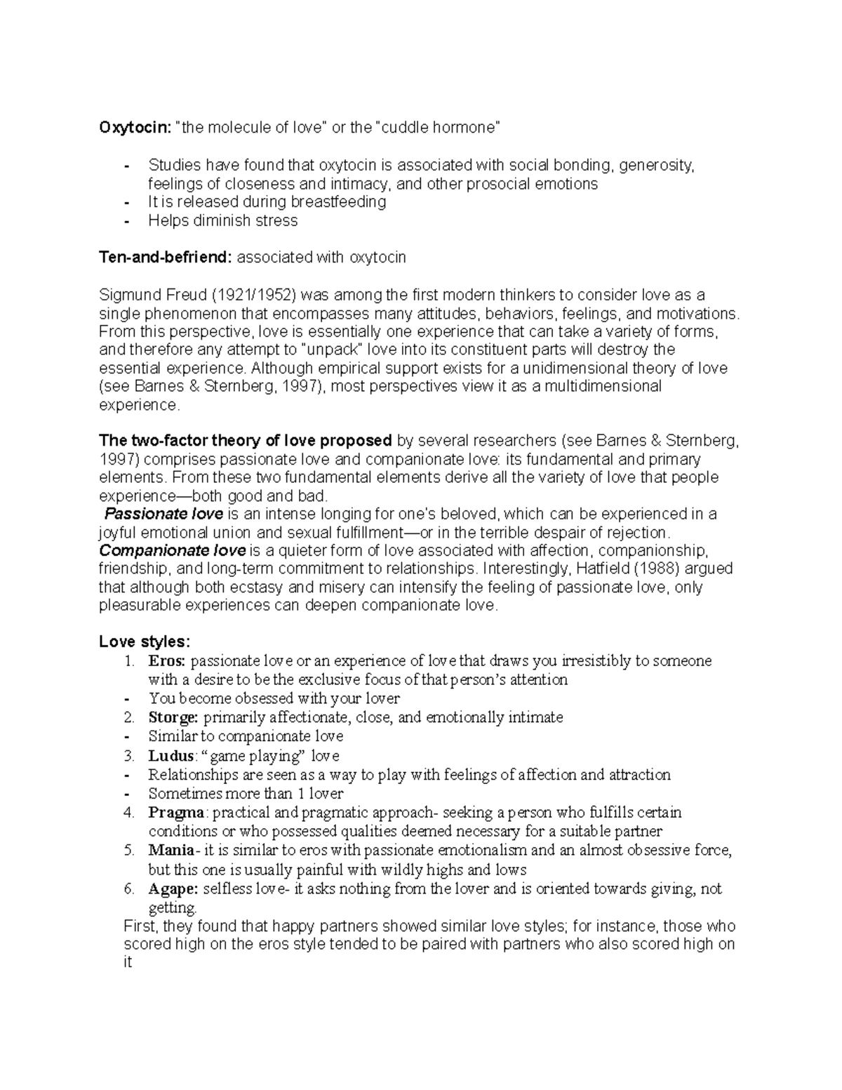 Chapter 5 - pos psych - Oxytocin: “the molecule of love” or the “cuddle ...
