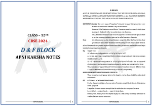 ATP notes - Study Guide Chemistry (Paper 6) -0620- By: TooMuch Contents ...