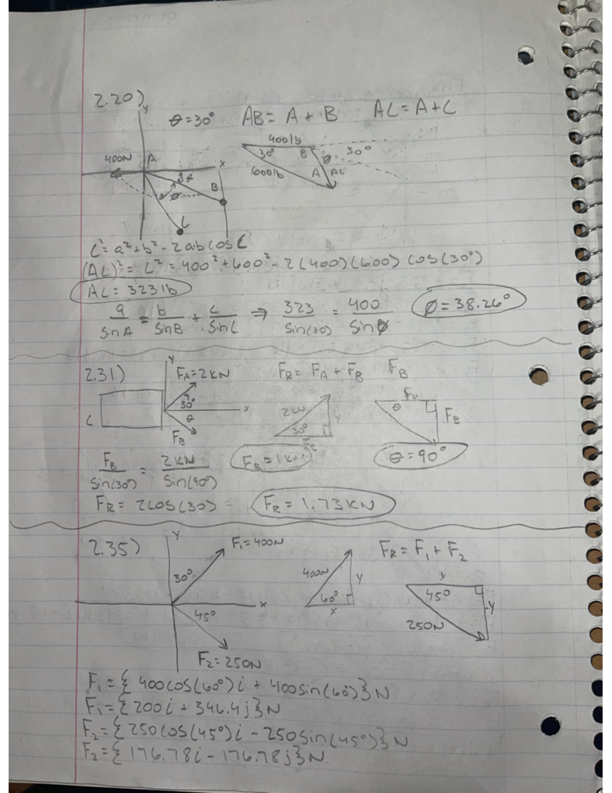 Engineering statics HW2 (pg2) - EGR 211 - Studocu