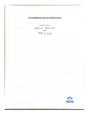 Lab 7 - chem lab 7 - CHEM 1406 - Studocu