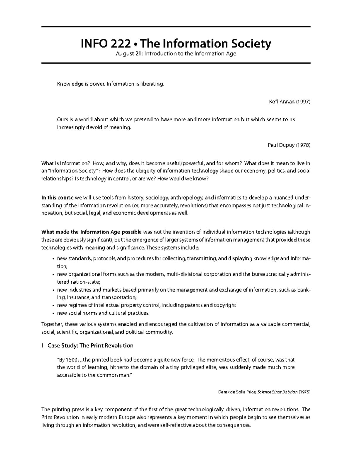 W01a-handout - This is Chapter one Notes handout - INFO 222 • The ...