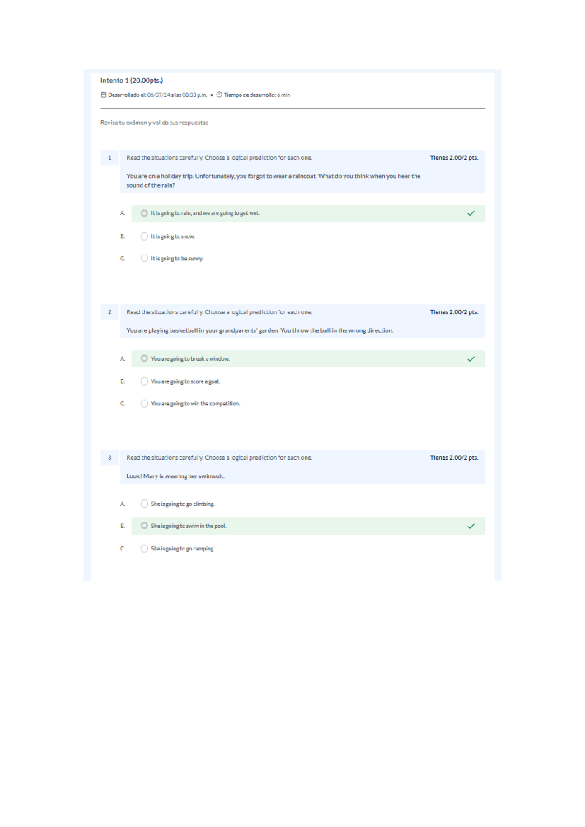 Week 15 - Pre-Task Quiz Grammar Week 15 - Intento 1 (20.) Desarrollado ...