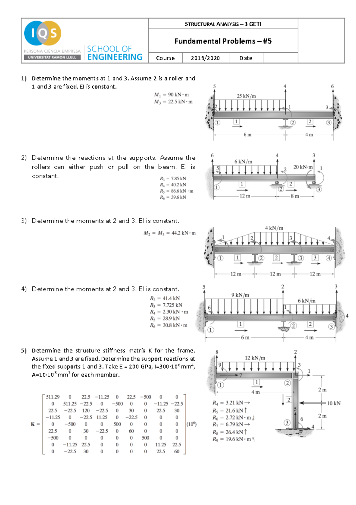 Fundamental Problems 5 STRUCTURAL ANALYSIS 3 GETI Fundamental fundamental-problems-5-structural-analysis-3-geti-fundamental