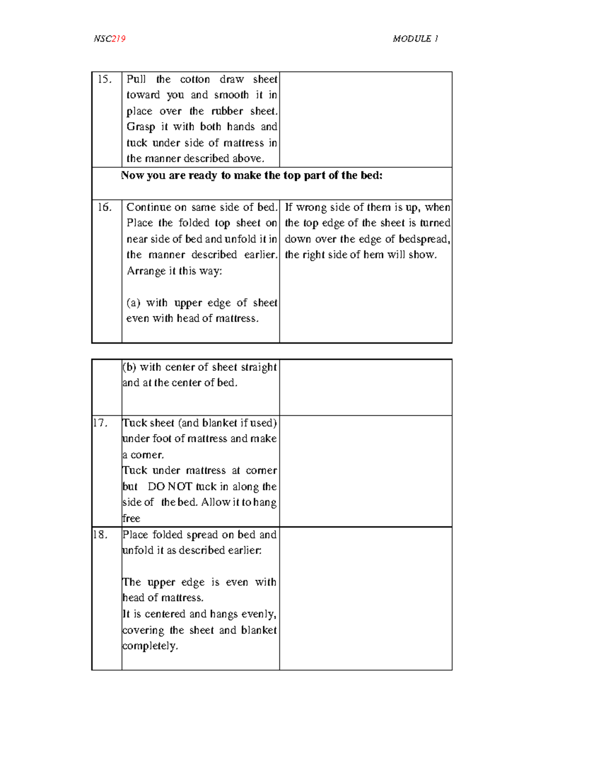 Foundation of professional nursing 49 - NSC 219 MODULE 1 Pull the ...