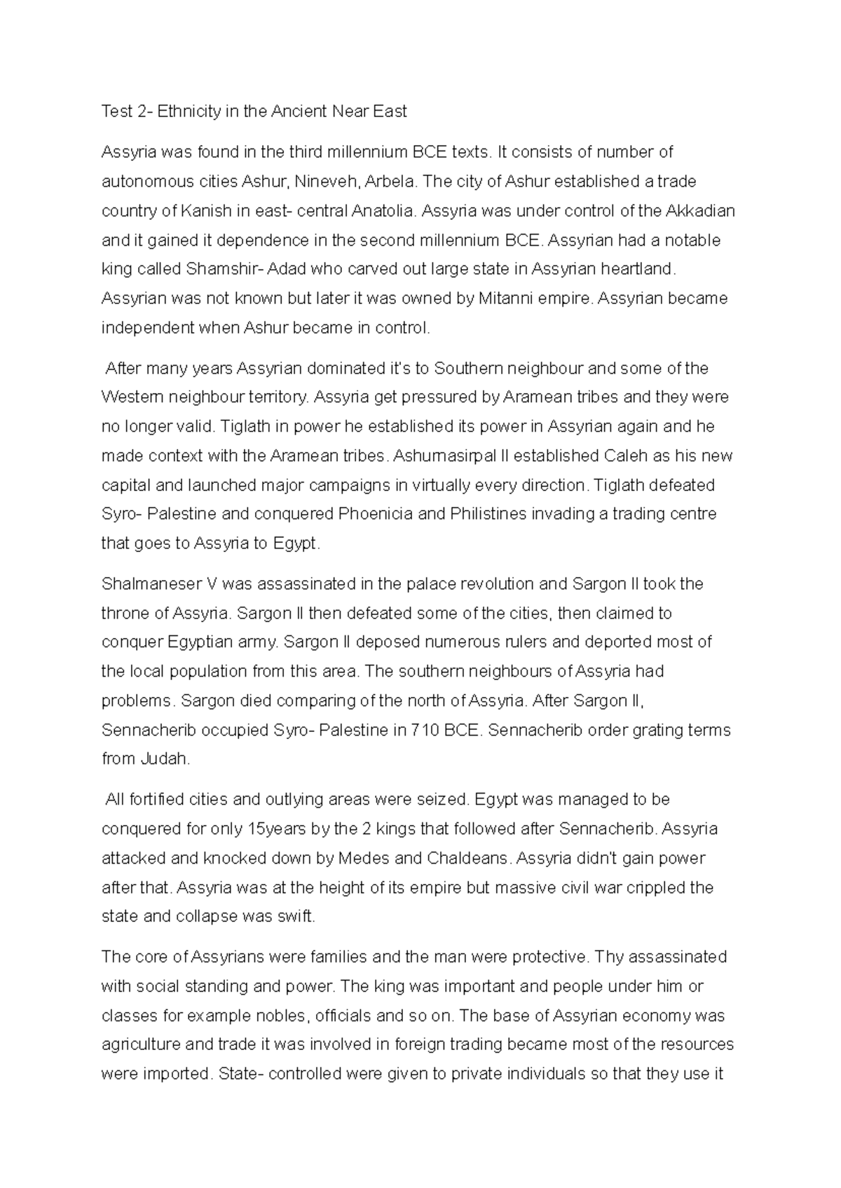 HNES2614 Test 2, L.A. Mshibe 2024639623 - Test 2- Ethnicity in the ...