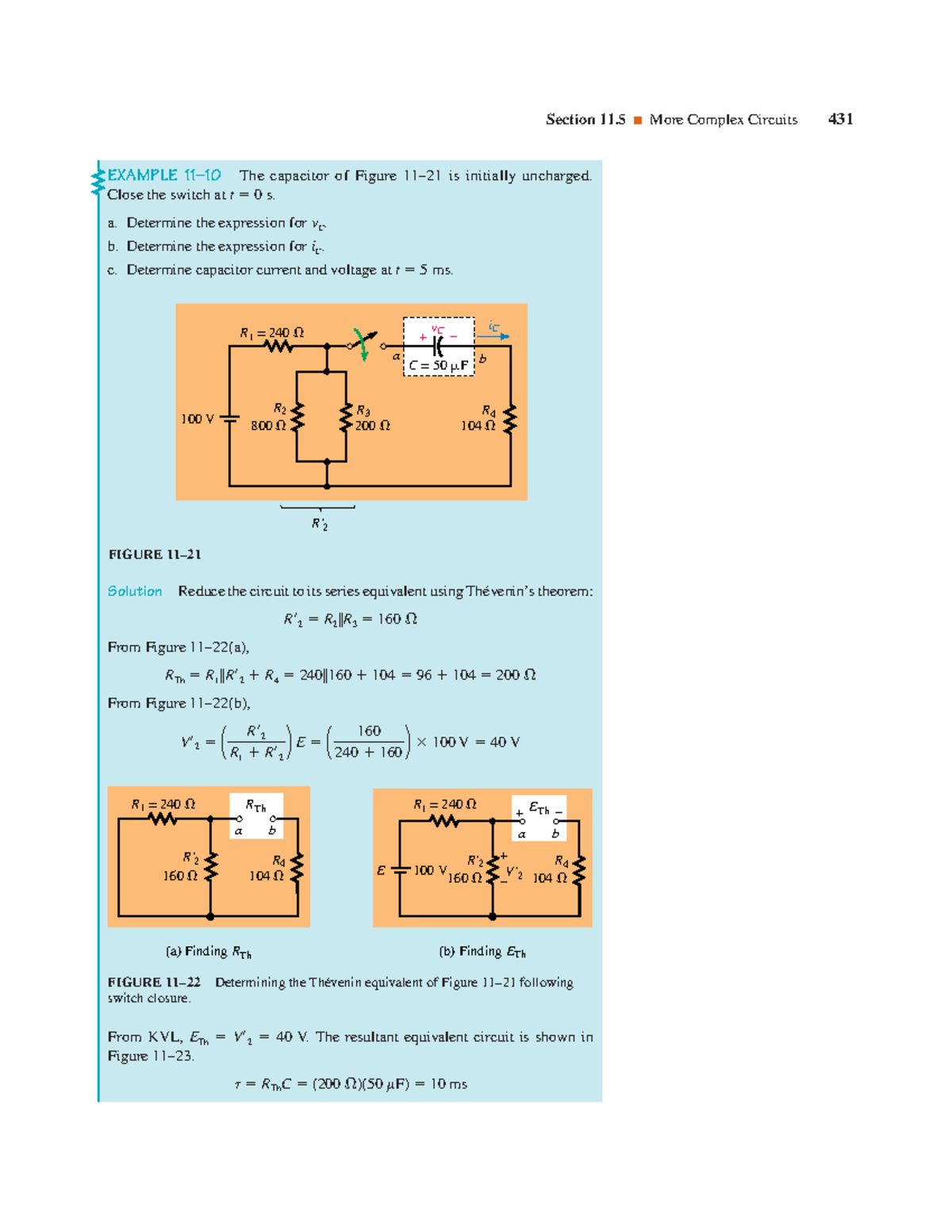 Circuit Analysis (32) - Section 11 More Complex Circuits 431 EXAMPLE 11 ...