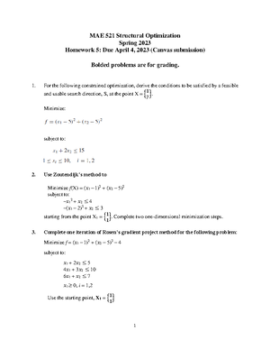 Exam 2 solution - Name: ASU ID: Exam # MAE/MSE 501 Spring 2021 ...