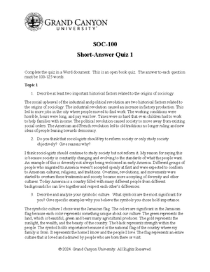 SOC-100 - Economic Impact on Society's Pillars Assignment - SOC-100 ...