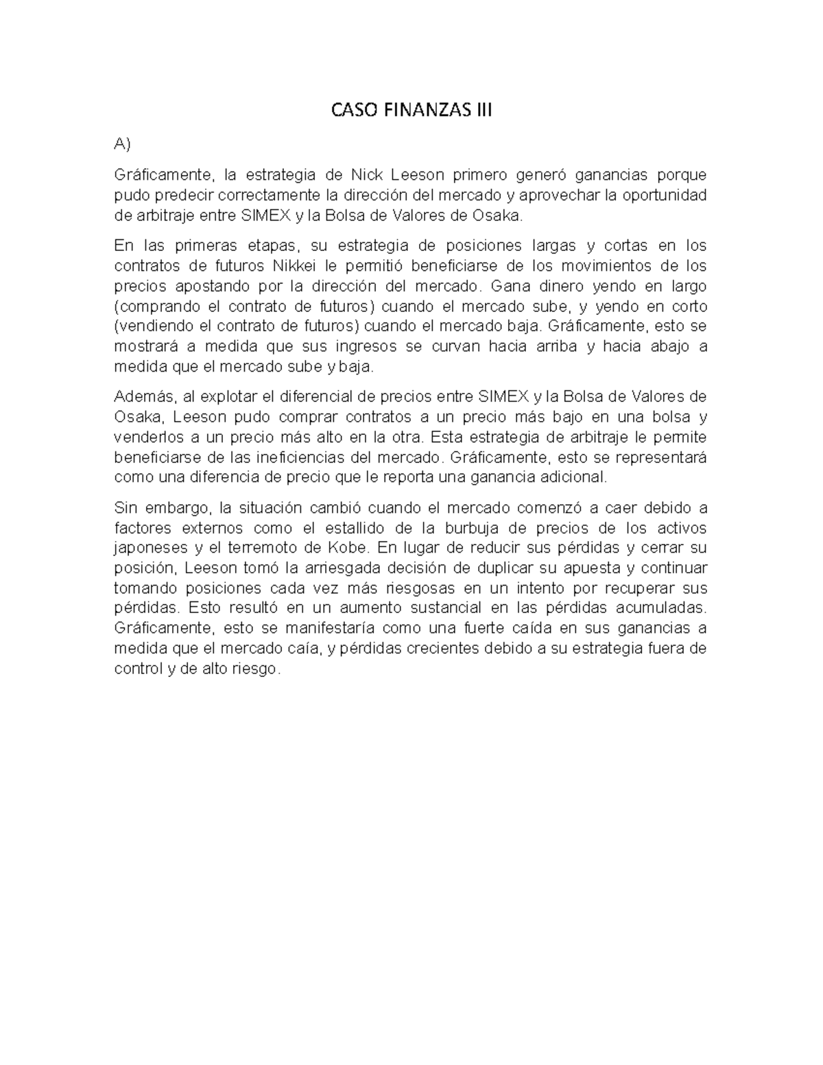 CASO Finanzas III, Daniella Parra - Valentina Lagos - CASO FINANZAS III ...