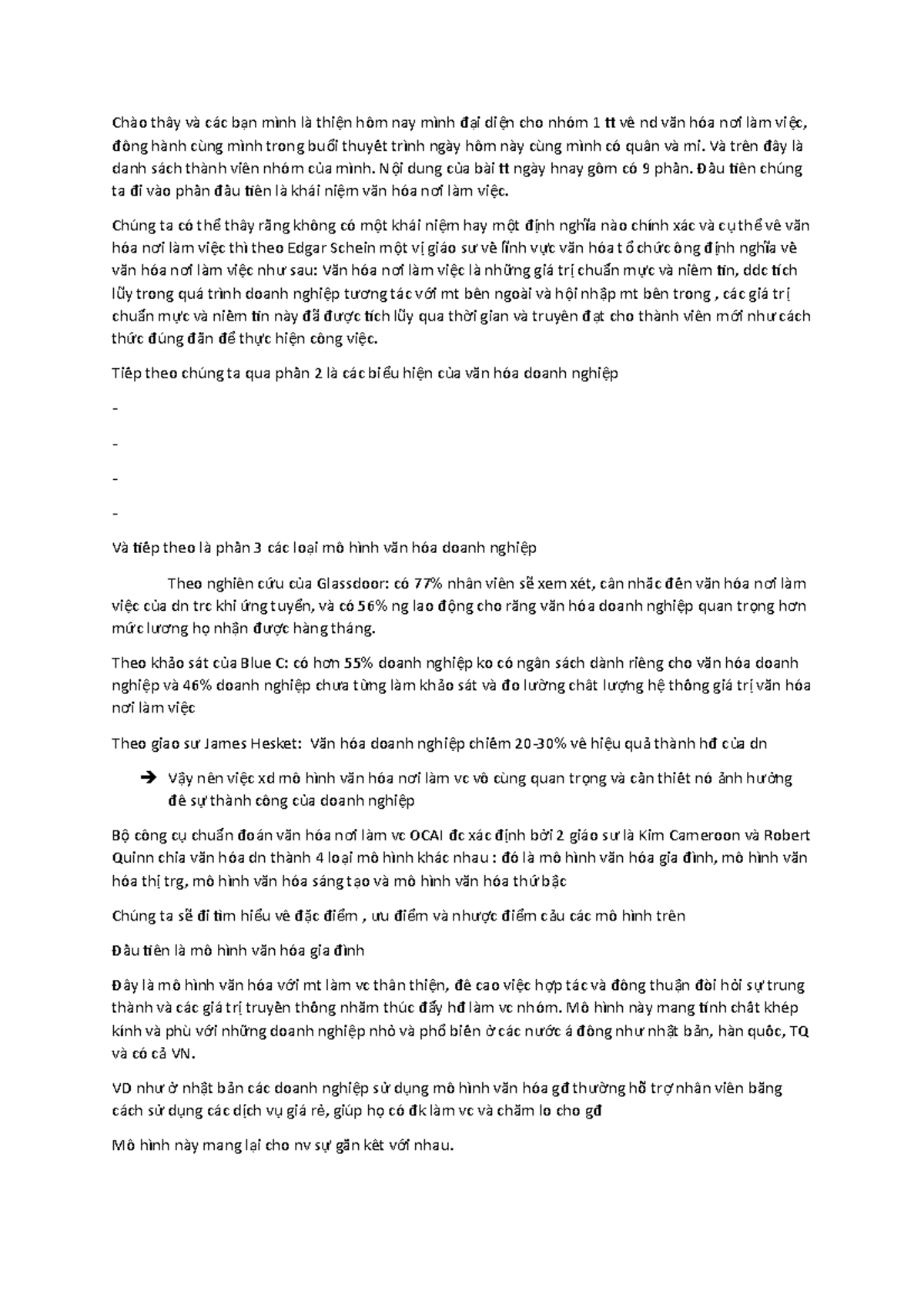 Document 1 - ưdfsdfd - Chào thầầy và các b n mình là thi n hôm nay mình đ i di n cho nhóm 1 t ...