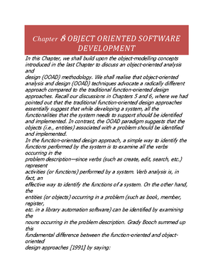 Chapter 7 Object Modelling Using UML - Chapter 7 OBJECT MODELLING USING UML In recent years, the ...