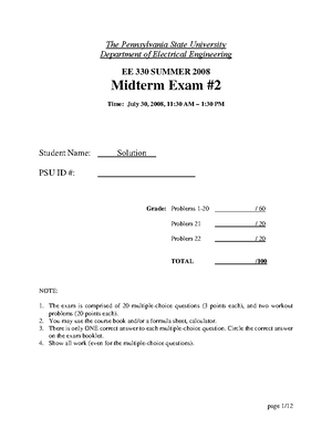 EE 330 HW3 Spring 2020 updated - EE 330 Engineering Electromagnetics ...