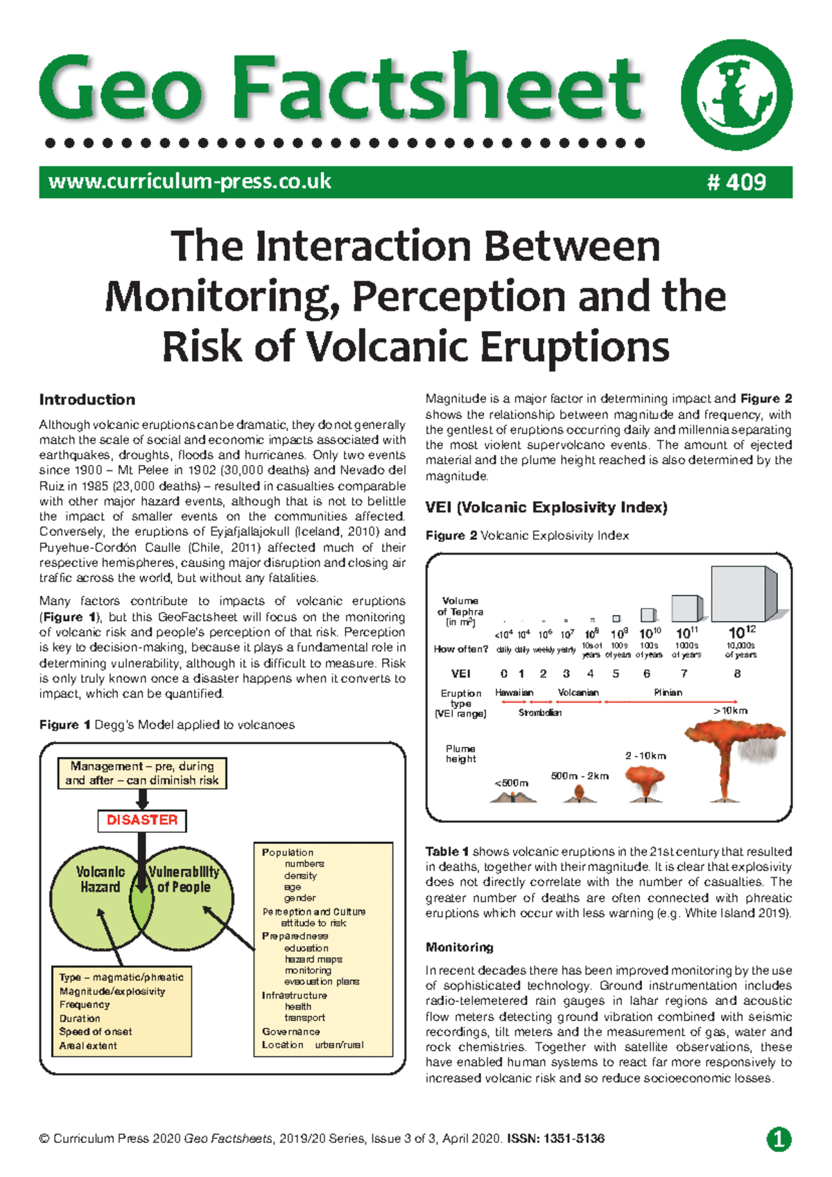 C3L27 Geofactsheet 409 Pinatubo and White Island Perception and risk ...